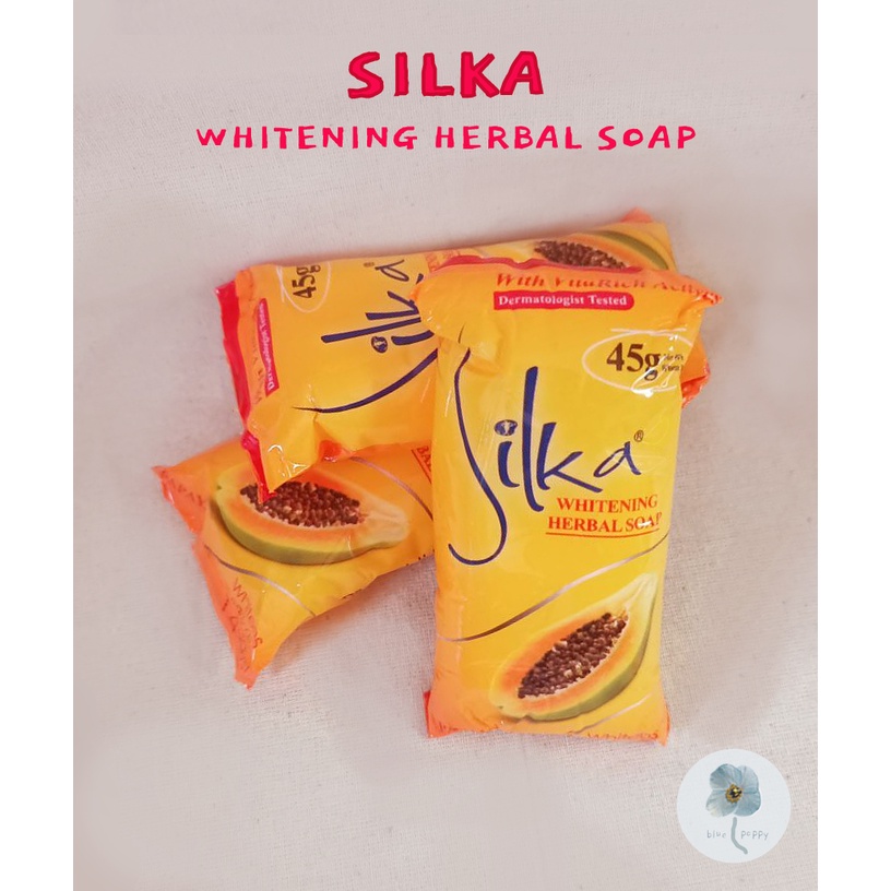 Silka Whitening Herbal Soap - Papaya 45g x 1pc | Shopee Malaysia