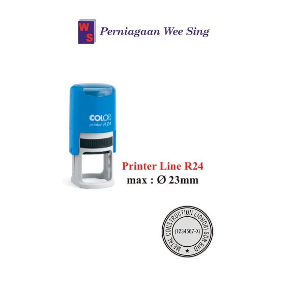 [WEE SING] Colop R24 COP |CHOP | STAMP |Max Dia 23mm (Custom Make CHOP) | Shopee Malaysia
