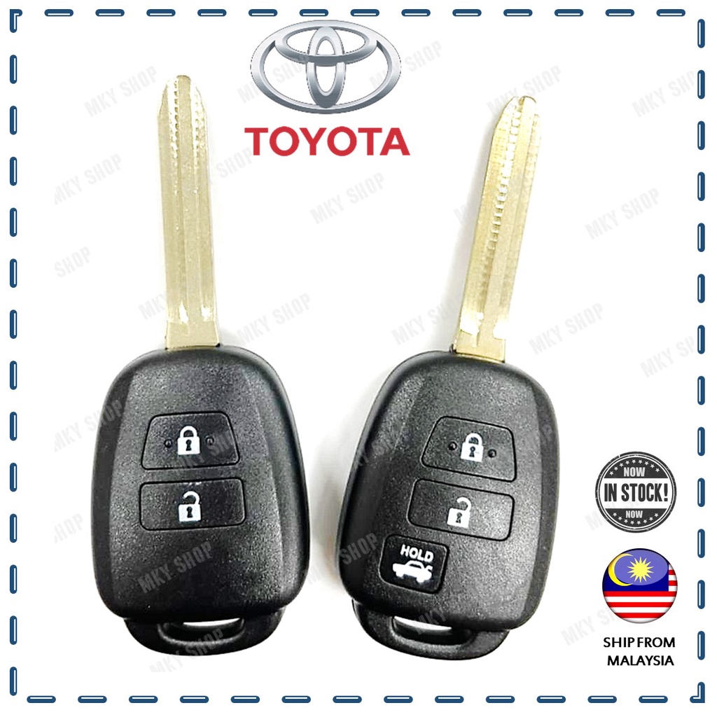 Toyota 2 Button 3 Button Key Casing Replacement | Shopee Malaysia