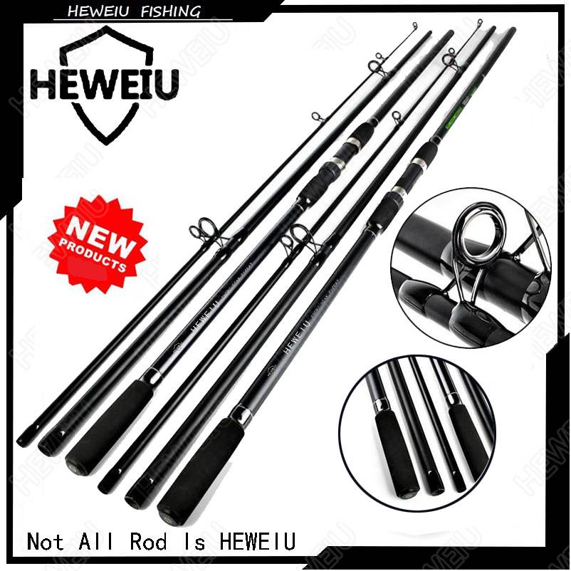 HEWEIU Caron Surf Rod 3.9M 13ft Fishing Rod 12ft Three Sections Sea ...