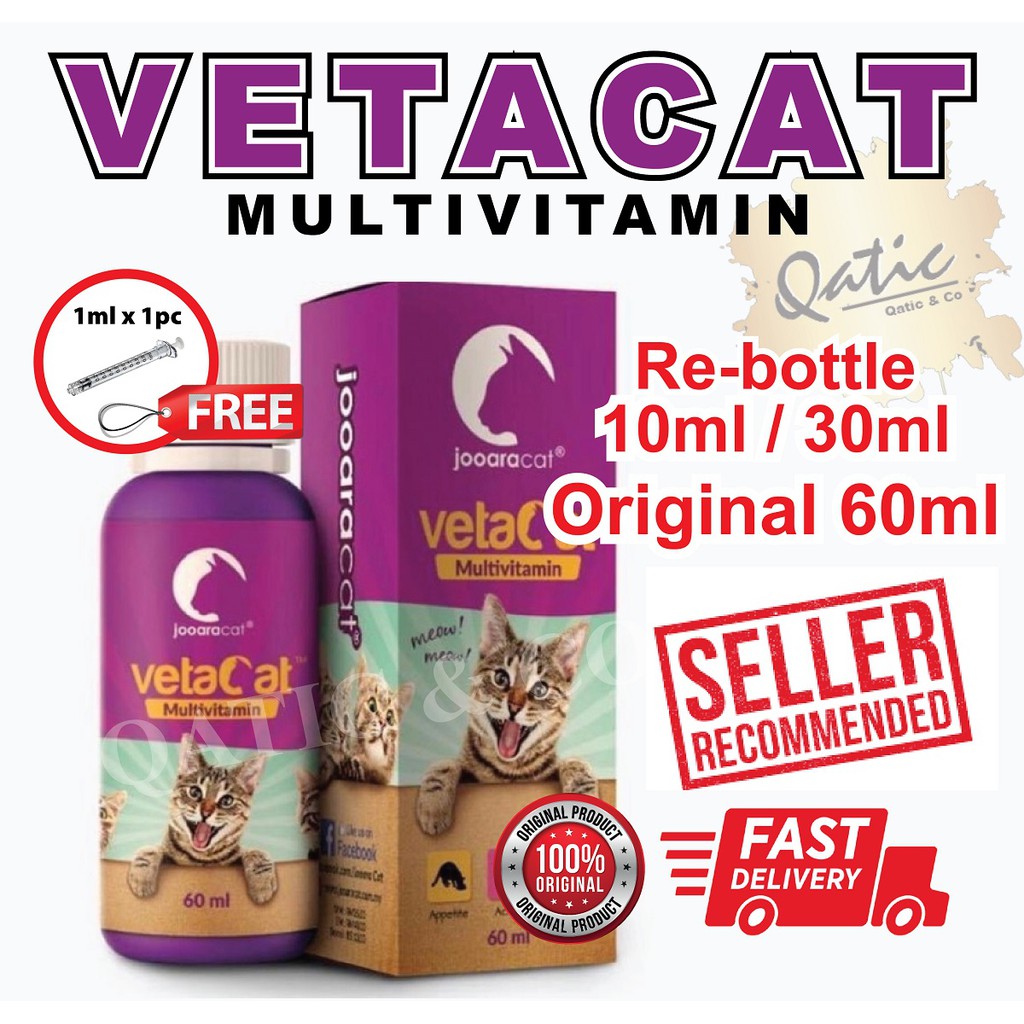 😻 VETACAT MULTI-VITAMIN 😻 Multivitamin Untuk Kucing Repack | Shopee ...
