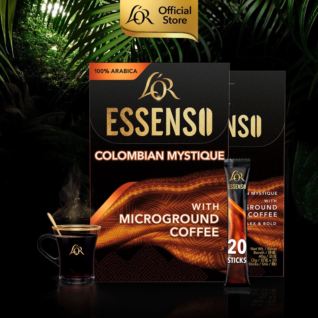 L'OR ESSENSO Microground Instant Pure Coffee, 20 Sticks (2 Boxes ...