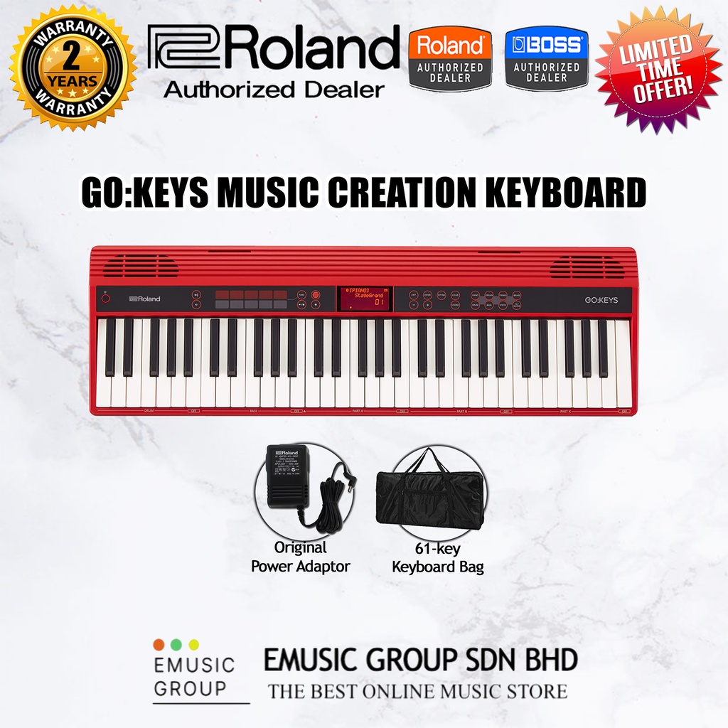 Roland GO:KEYS Music Creation Keyboard (GO KEYS / GO-KEYS / GOKEYS ...