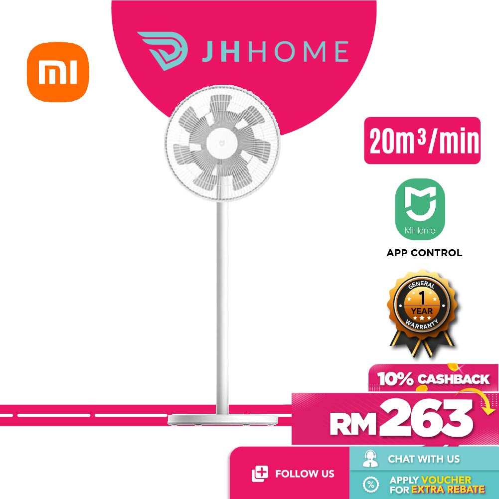 Xiaomi Smart Stand Fan 2 1C 7 Blades Mi home App Connectivity Silent ...