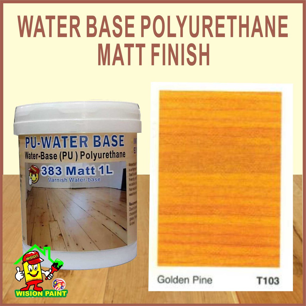 ( 1L ) 383 MATT PU COAT WATER BASE POLYURETHANE P.U EXTERIOR AND ...