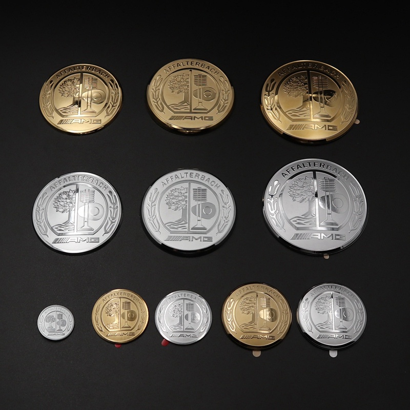 AMG apple tree logo Dashboard control knob emblem Button start sticker ...