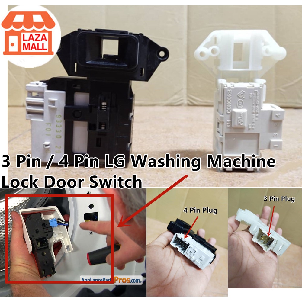 LG WASHING MACHINE LID LOCK PLUG DOOR LOCK TIME DELAY SWITCH SENSOR ...