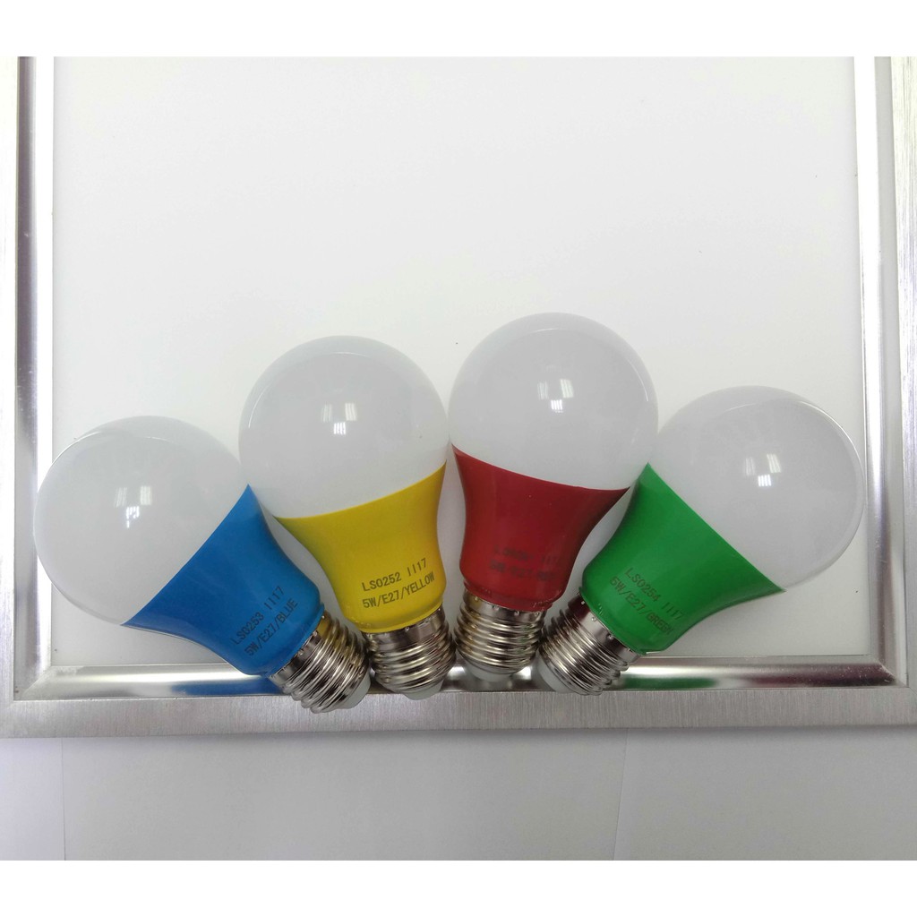Sunlife 5W A60 LED Colour Bulb (red, yellow, blue, green) | Shopee Malaysia