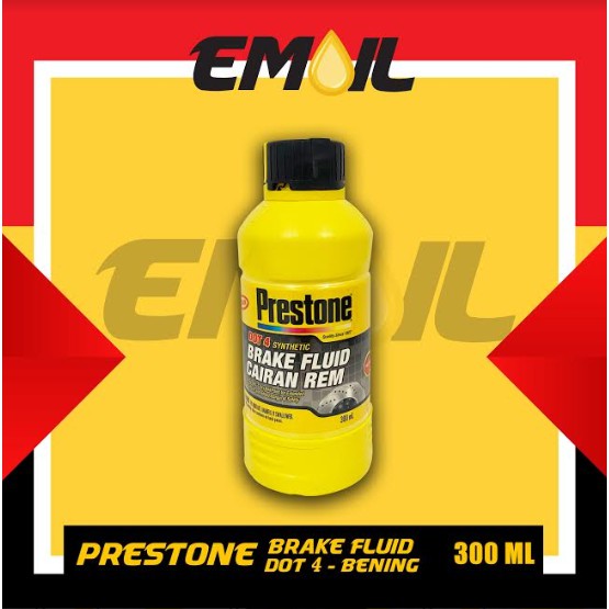 Prestone Brake Fluid Dot 4 Color Clear Brake Fluid Fill 300 ml | Shopee ...