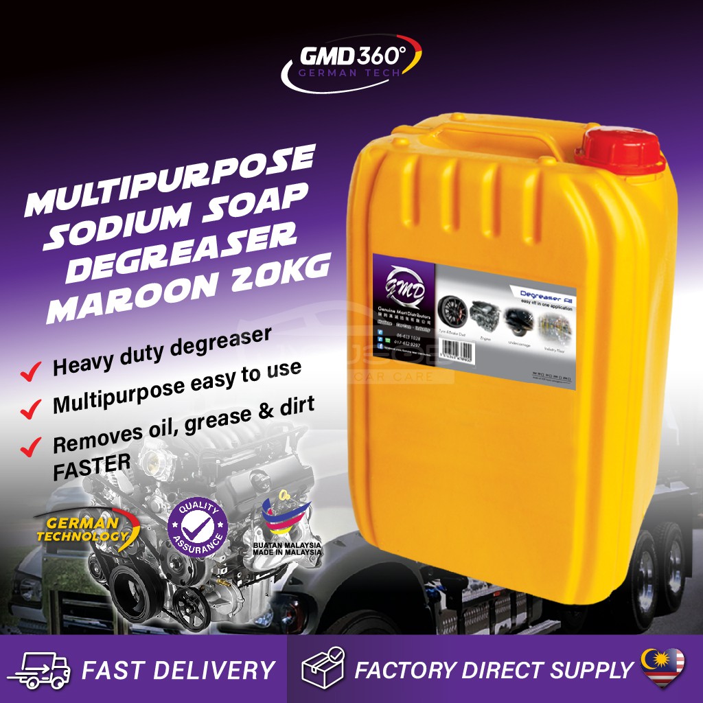 GMD Degreaser Maroon 20kg Multipurpose Chemical Engine Cleaner Car ...