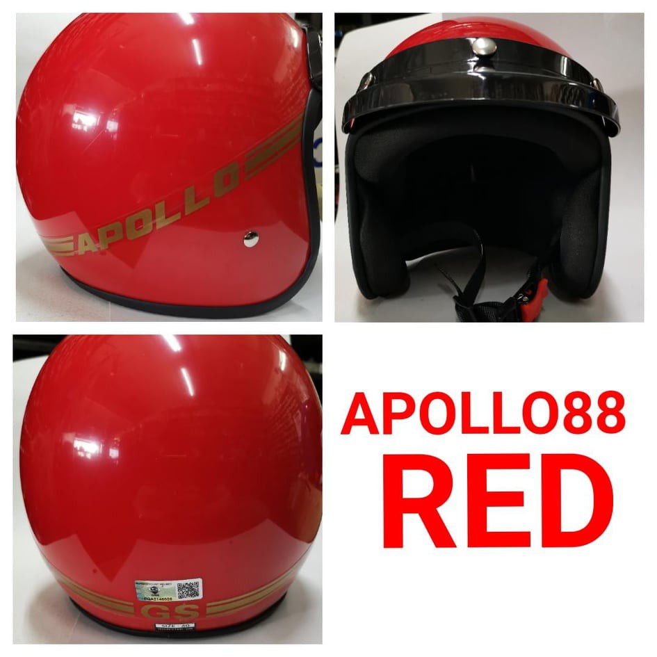 Helmet SIRIM - Apollo 99 (Black/White/Red/Blue) | Shopee Malaysia