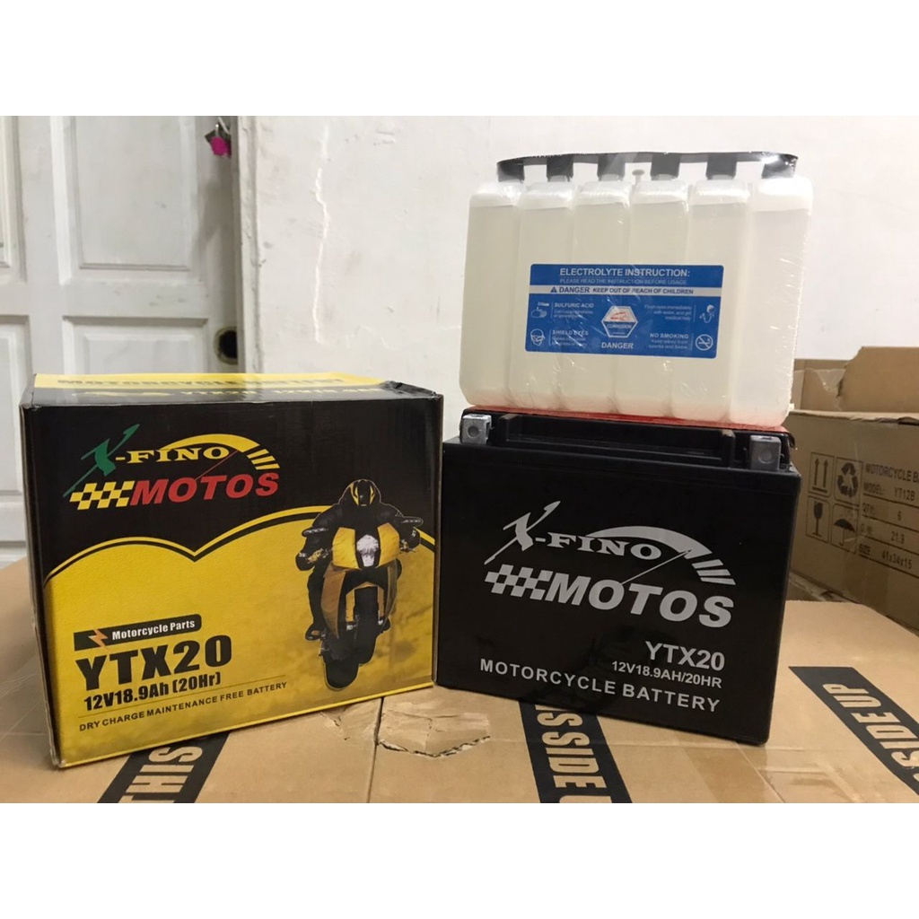 YTX20 X-FINO BATTERY GUZZI INDIAN BUELL DUCATI BATTERY | Shopee Malaysia