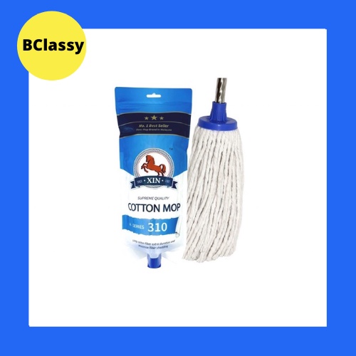 Xin Horse Kepala Mop Lantai Putih Microfiber Mop Flooring White Mop ...