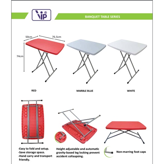 Multi-Purpose Adjustable Foldable Table Folding Table Portable Personal ...