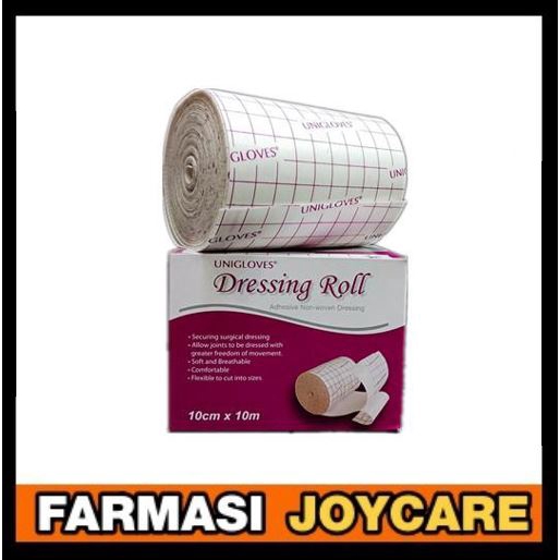 Unigloves Dressing Roll Adhesive Non-Woven Dressing 10cm x 10m (EXP ...