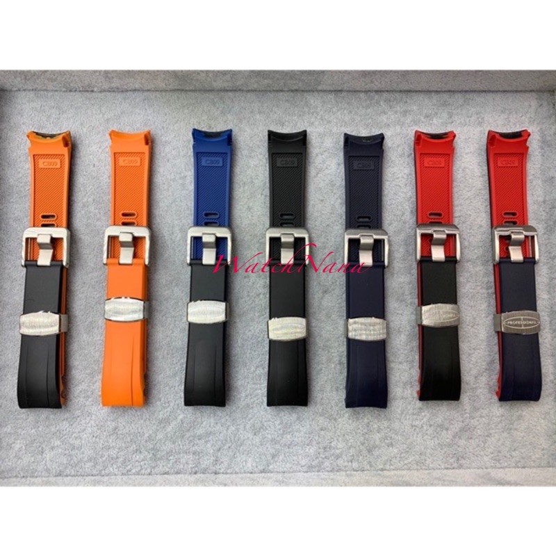 Crafter Blue CB09 Rubber Strap for Seiko Samurai (Two-tone/ One colour ...