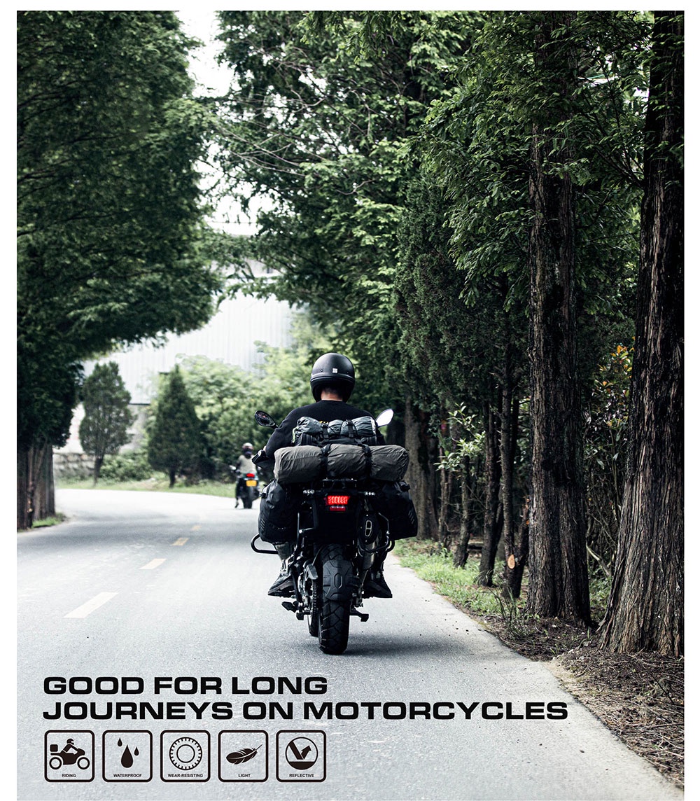 Rhinowalk Waterproof Cycling Motorcycle Rear Seat Bag (40L-60L ...