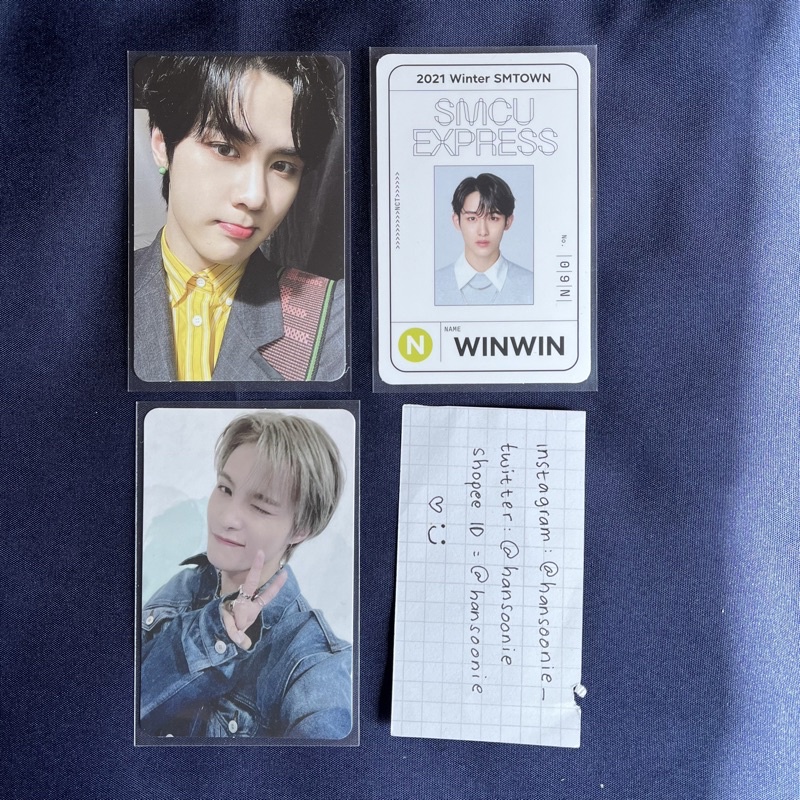 Nct Wayv photocard yangyang kun winwin win win win win win smcu winter album smtown passcard ...