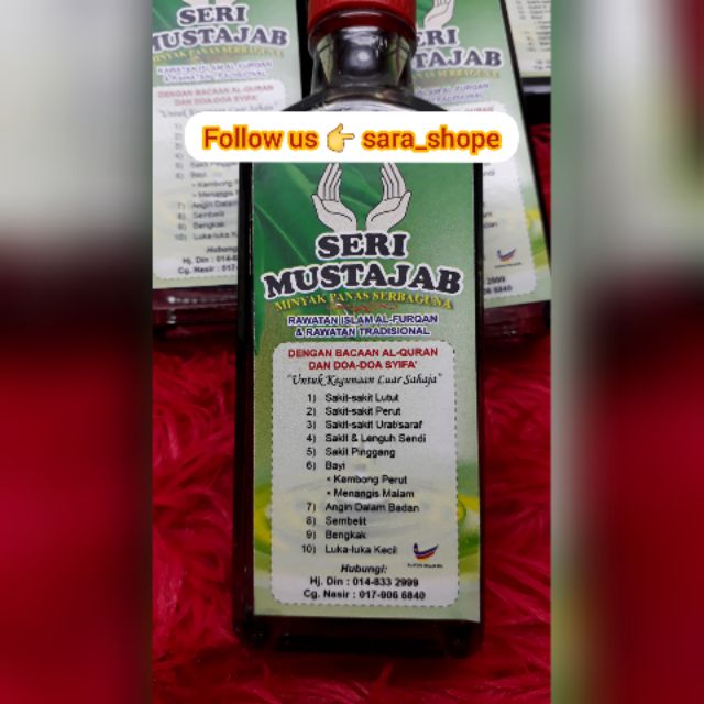 🔥Minyak panas serbaguna🔥 SERI MUSTAJAB | Shopee Malaysia