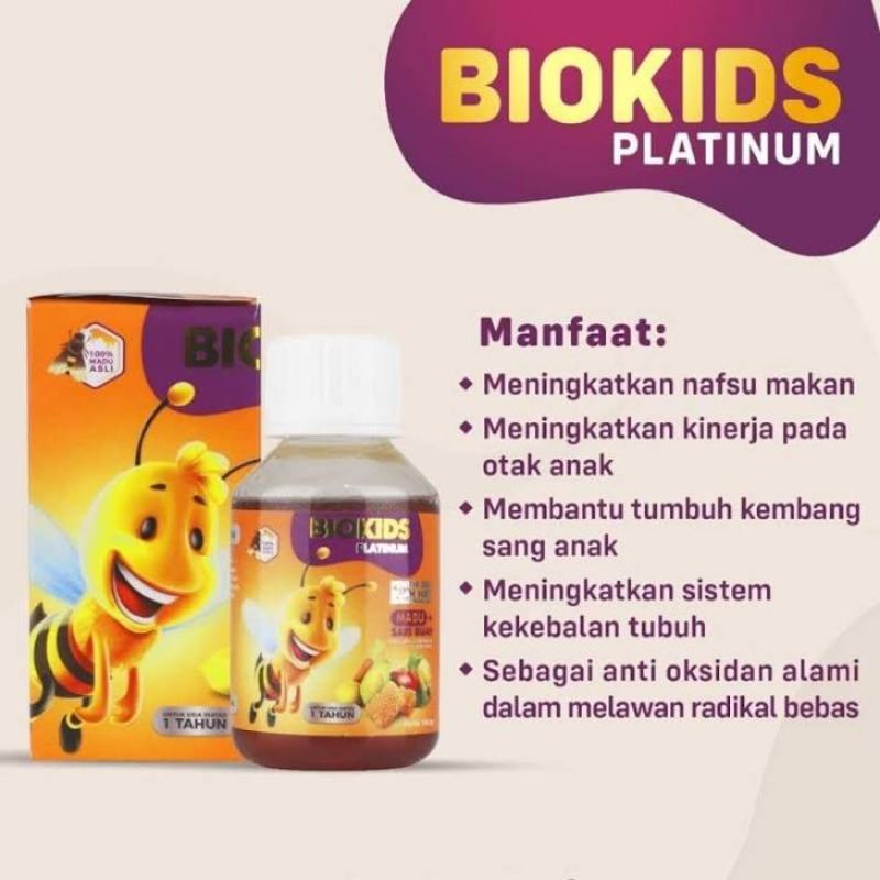 Biokids PLATINUM Healthy Children's Honey With Real Honey, Not Honey SYRUP!! | Shopee Malaysia
