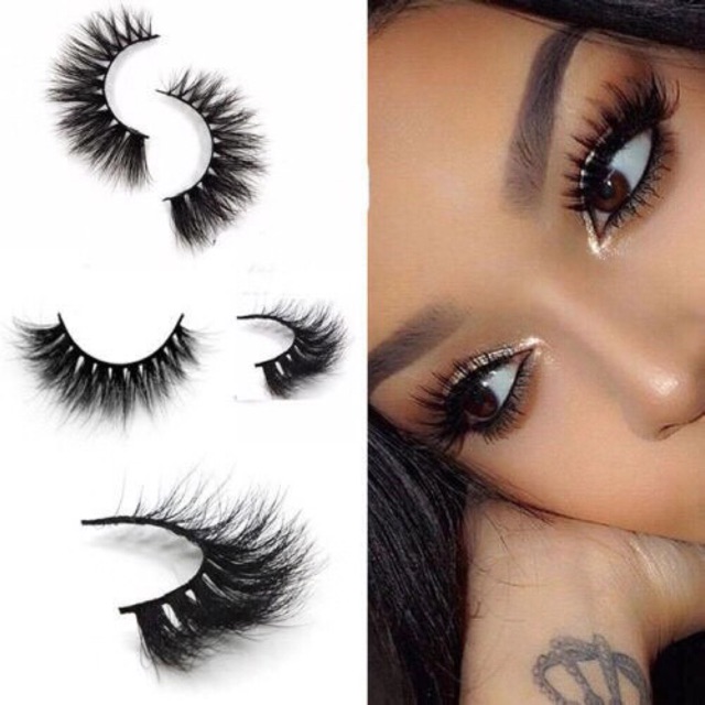 READY STOCK 1 Pair 100% Real Mink Soft Long Natural Thick Makeup Eye ...