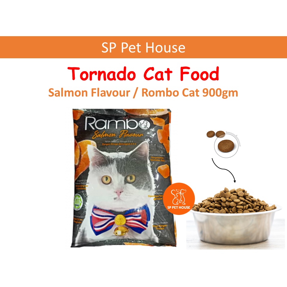 Tornado Rambo Cat Dry Food [Salmon Flavour] / Makanan Kucing 900G ...