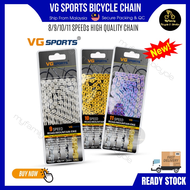 [MFB] Original VG Sports Bicycle Chain 8/9/10/11 Speed MTB Chain For ...