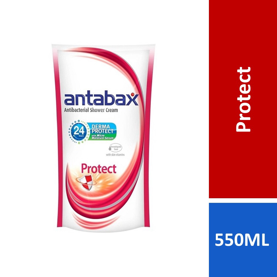 Antabax Antibacterial Shower Cream Refill Pack Protect 550ml | Shopee ...