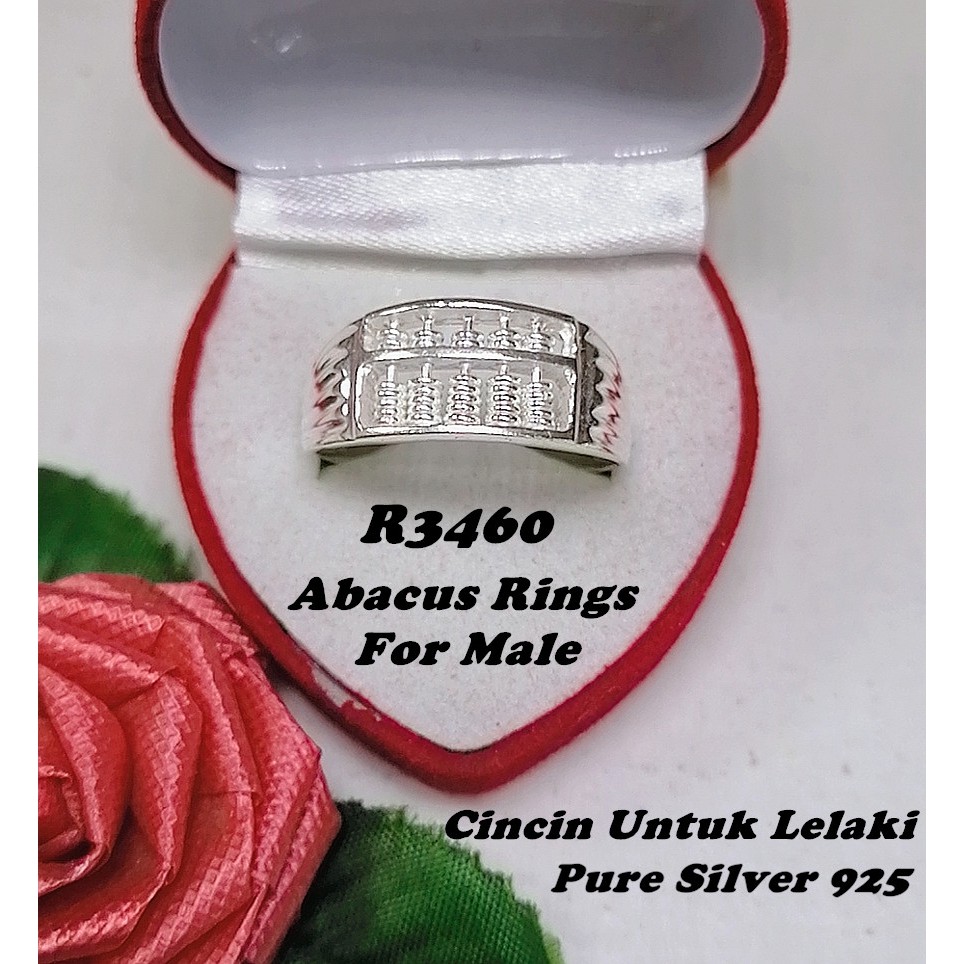 Genuine SILVER 925 Abacus Rings (Cincin Untuk Lelaki) | Shopee Malaysia
