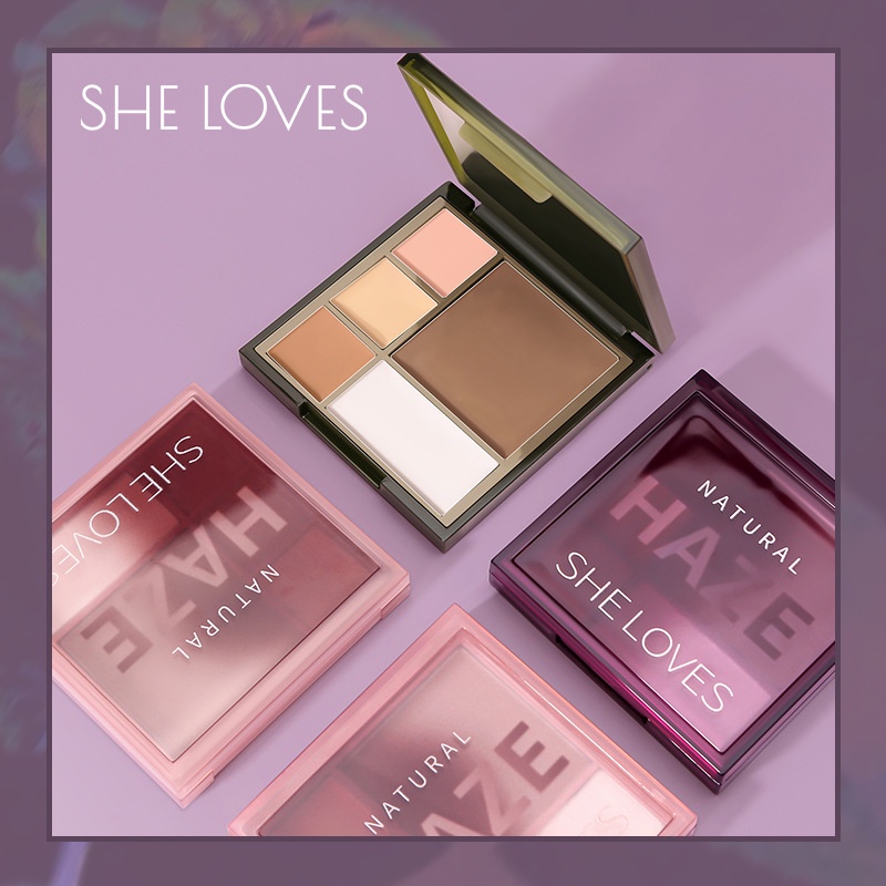 5 Color Face Shading Contour Palette Matte Highlight Contour Bronzer ...