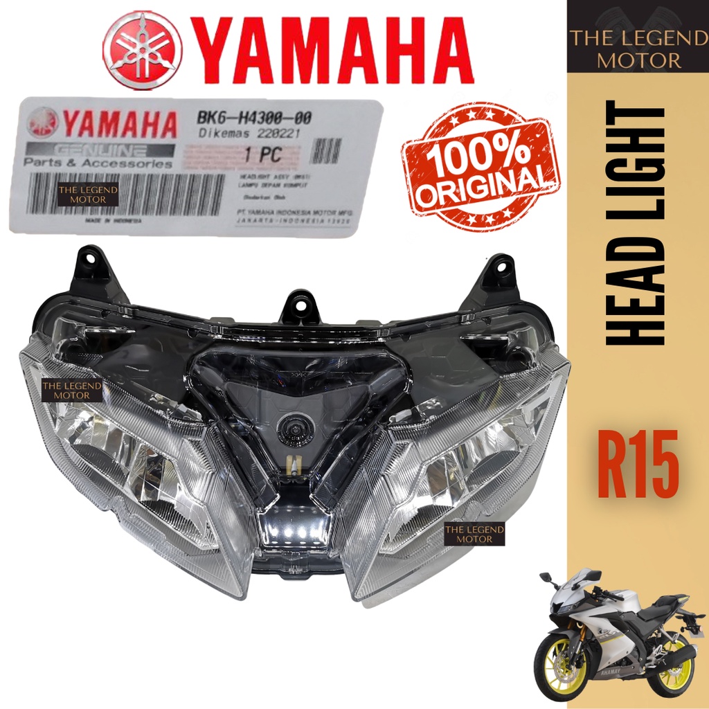 R15 V3 YZF-R15 YZF 155 HEAD LIGHT FRONT HEAD LAMP ASSY LAMPU DEPAN LED ...