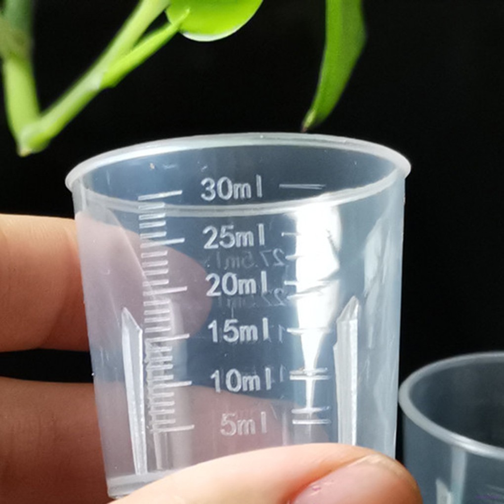 100pcs 30ml Plastic Transparent Measuring Cup with Scales for ...