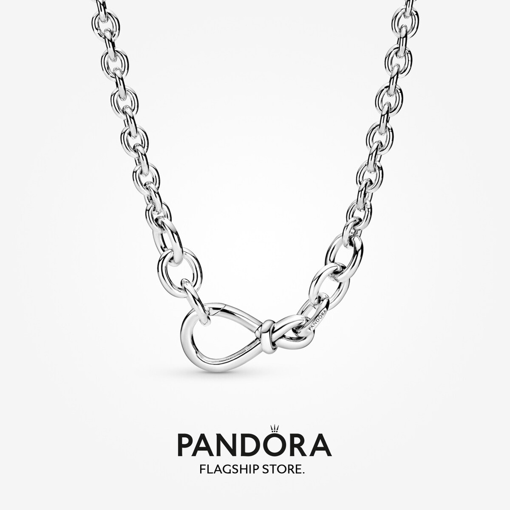 Pandora Chunky Infinity Knot Chain Necklace 50 cm Shopee Malaysia