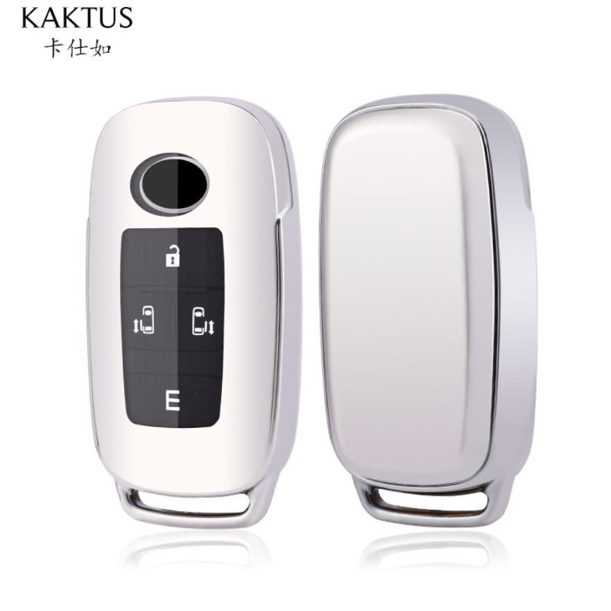 Perodua Car Key Cover Chrome Reflection TPU ATIVA Key Case Key Fob ...