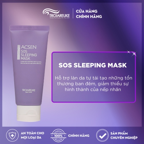 Troiareuke - SOS sleeping mask supports skin regeneration at night | Shopee Malaysia