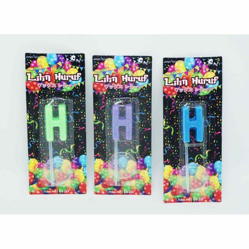 LILIN Letter Candles, BIRTHDAY Candles, Alphabet Candles, HAPPY ...