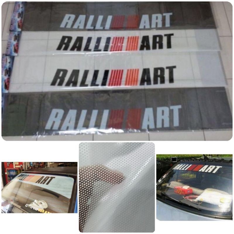 FRONT/REAR depan or belakang 10 inch car sticker sun block interior ...