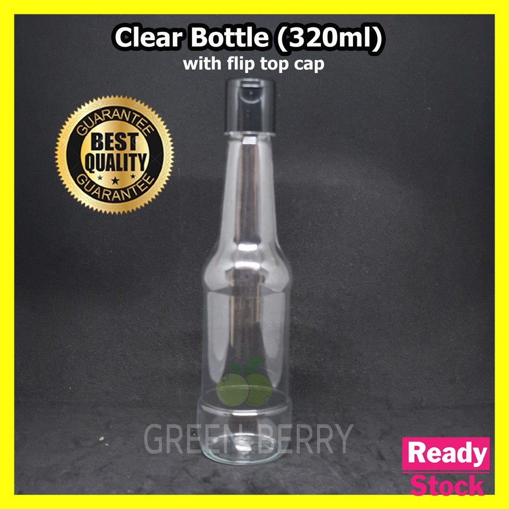 Sauce Bottle with flip top cap / Botol Sos / Honey Bottle / Botol Madu ...