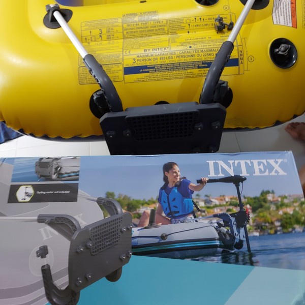 Intex 68624 Motorcycle Mount Kit boat rubber boat Mount | Shopee Malaysia