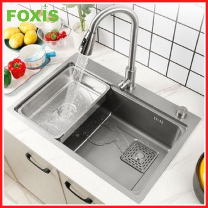 Imported Sink With 1 Hole Covered With Nano Silver KT 76 * 45 | Shopee ...