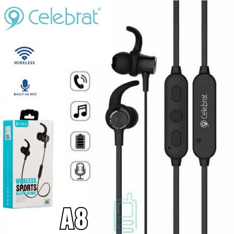 Original Celebrat A8 Sport Wireless Bluetooth Earphone | Shopee Malaysia