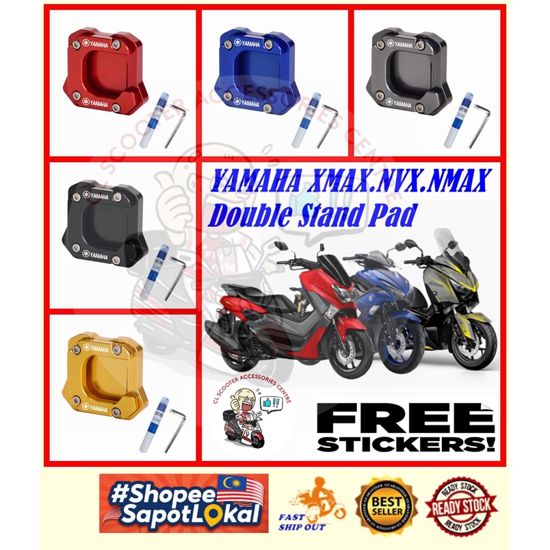 YAMAH NVX Tapak Stand Pad YAMAHA XMAX v2 NMAX Pemijak Double Stand Base ...