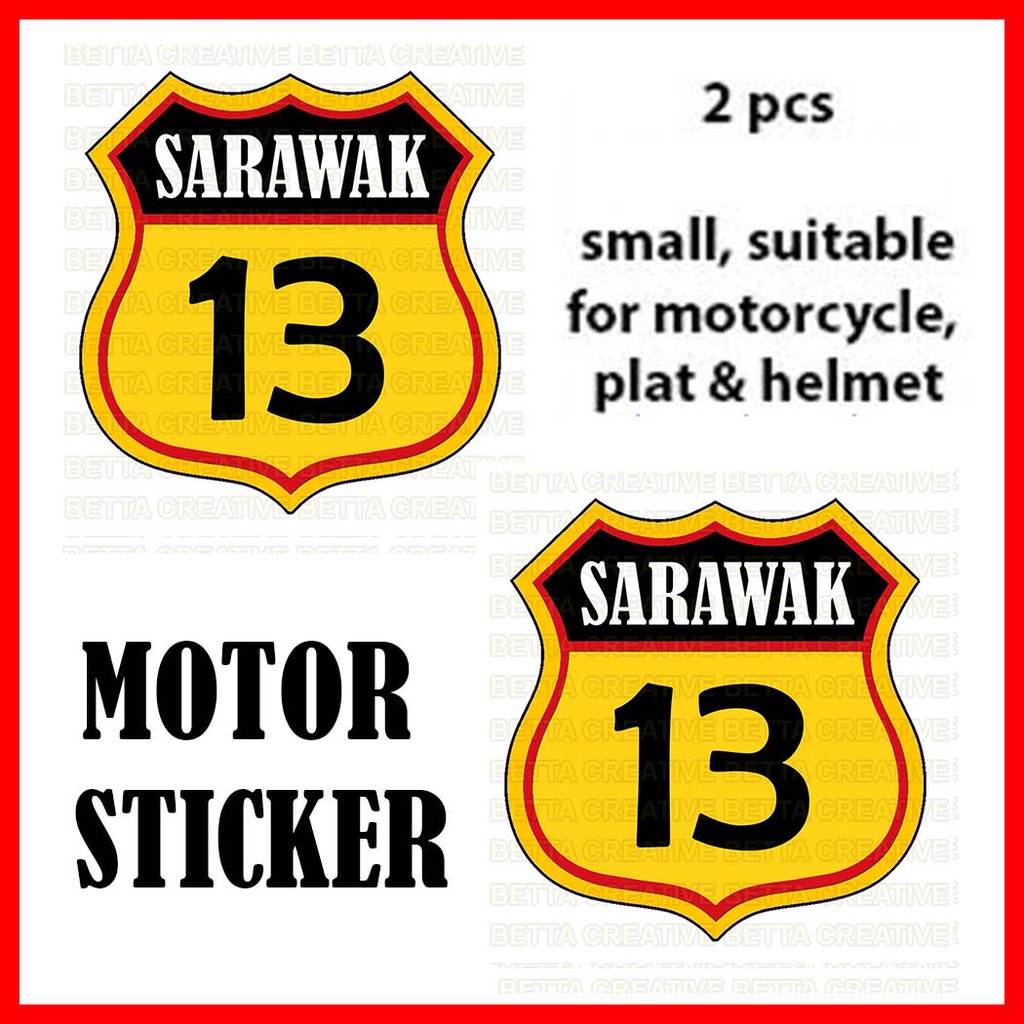 Sarawak Route 66 - Car Sticker / Bumper Sticker / Motor Sticker ...