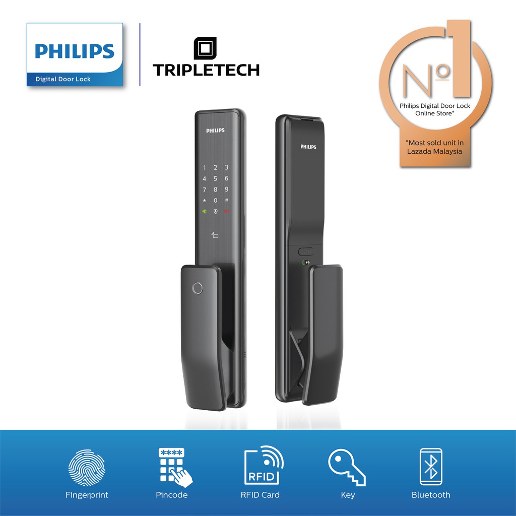 Philips EasyKey Alpha Series Digital Lock (Free Installation & 3 Years ...