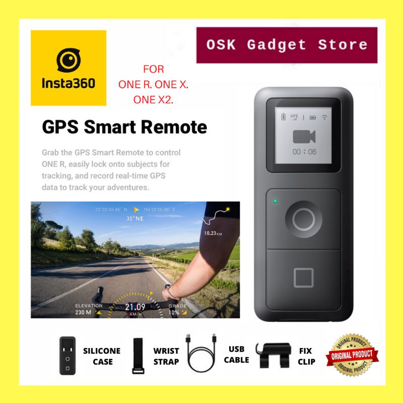 Insta360 GPS Smart Remote For Insta360 One R / One X / One X2 | GPS | Bluetooth | 1 Year ...