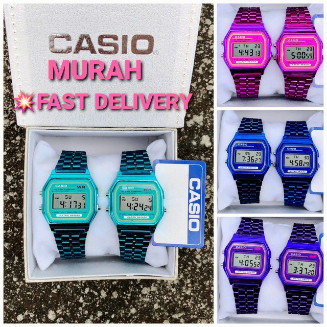 QUARTZ CASIO COUPLE VIRAL CRAZY COLOR DIGITAL WATCH G-SHOCK REJECT ...