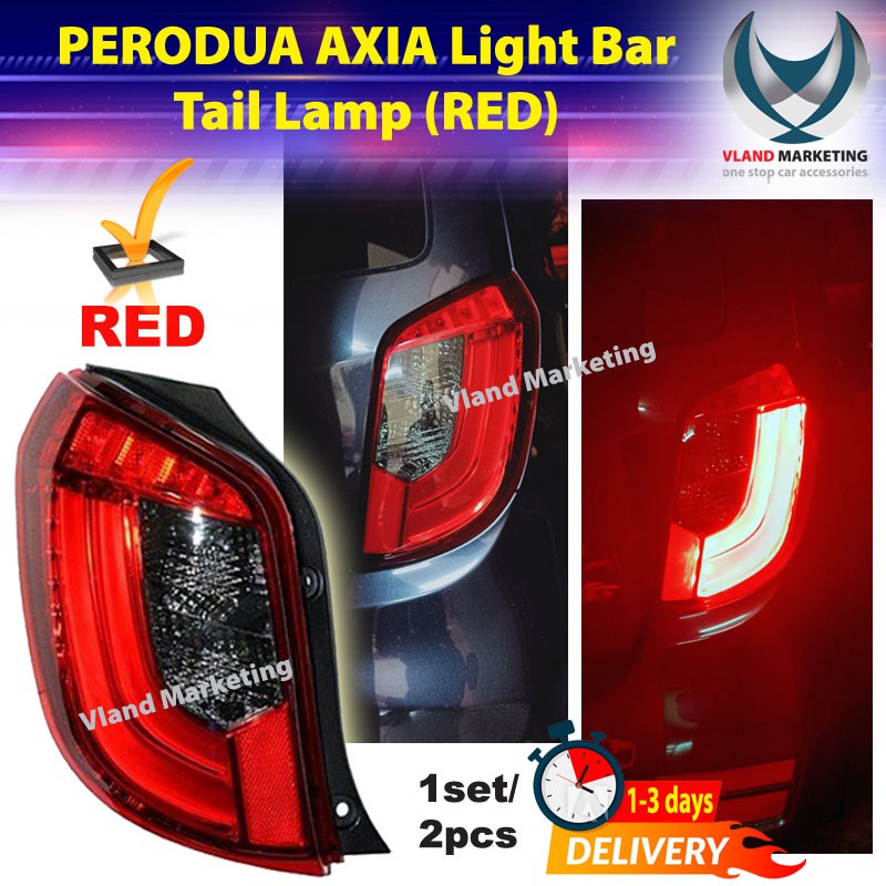 Perodua Axia Light Bar Tail Lamp (Red) lampu belakang | Shopee Malaysia