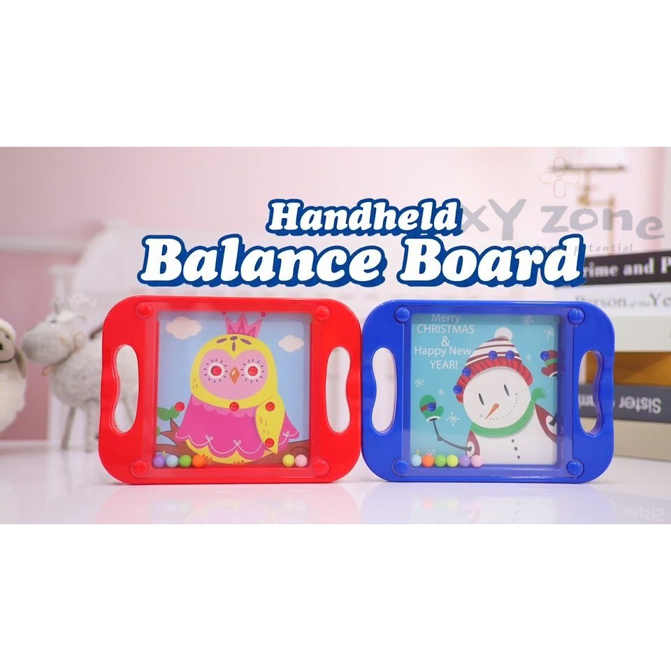 Handheld Balance Balls Board Game Toys with 6 cartoon slide cards ...