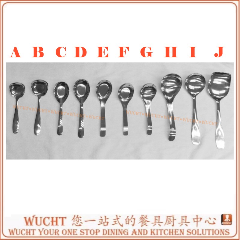 【WUCHT】Stainless Steel Buffet Serving Spoon Large Rice Spoon Bouillon ...