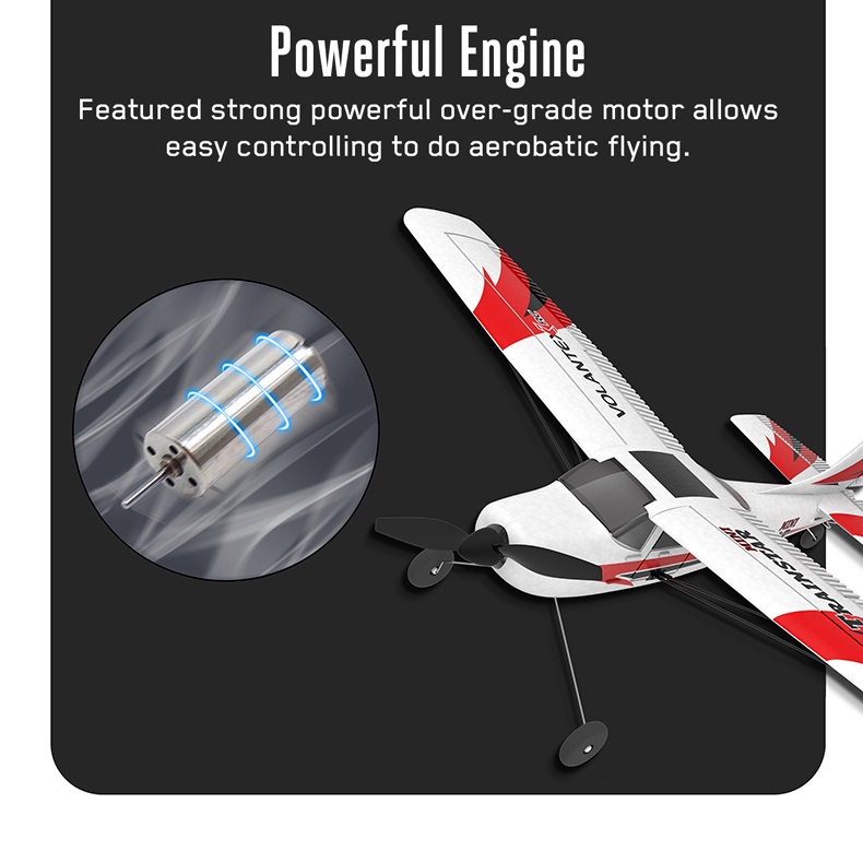 Volantex RC Airplane Mini Trainstar 2.4GHz 3CH 3level flight control ...